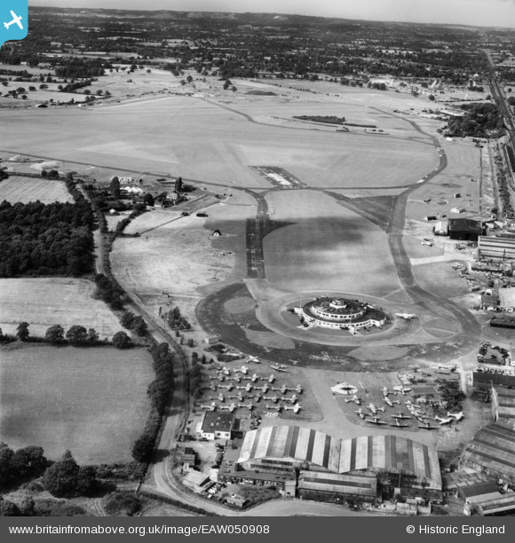 12 post war aerial photos of Gatwick Airport